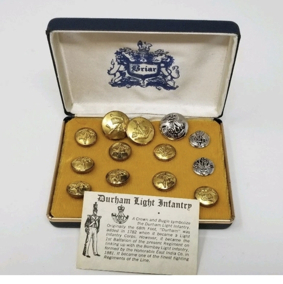 Durham | Other | Vintage Durham Light Infantry Dli Officers Gilt Tunic ...